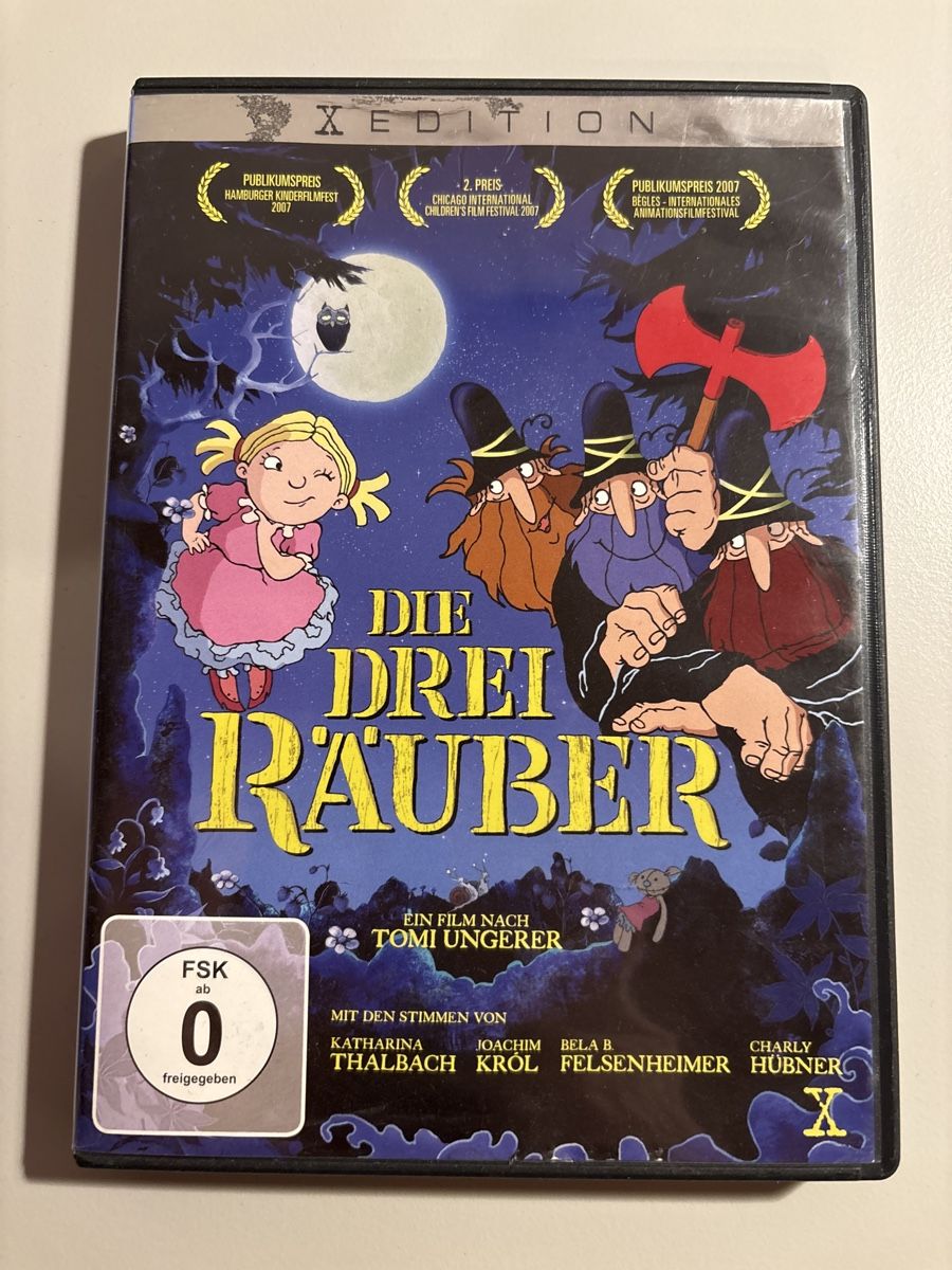Die drei Rauber DVD - Tomi Ungerer - Kinderfilm Klassiker (Gebraucht ...