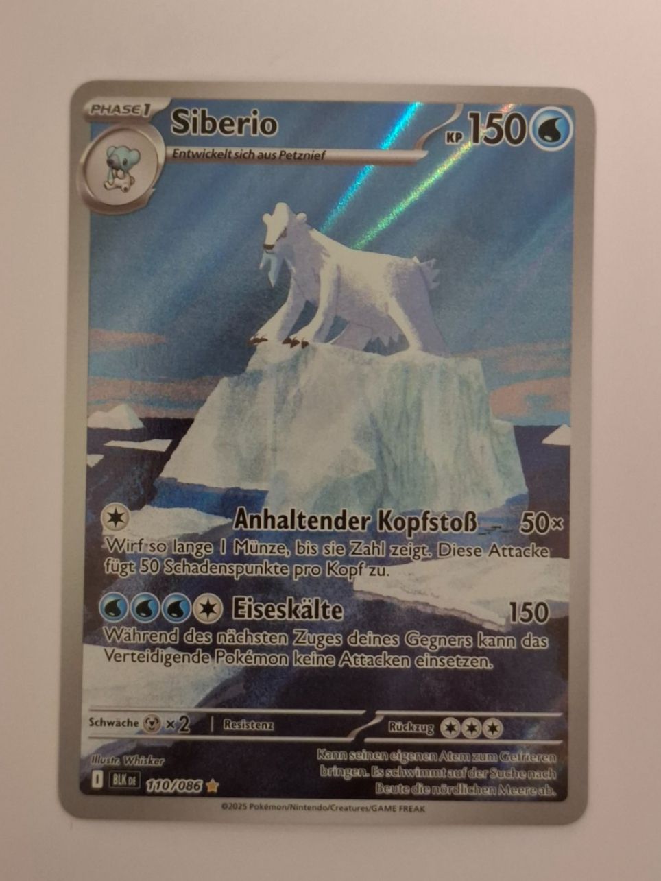 Pokemon Black Bolt - 110/086 - Siberio - DE - ab 1.- CHF (Gebraucht) in ...