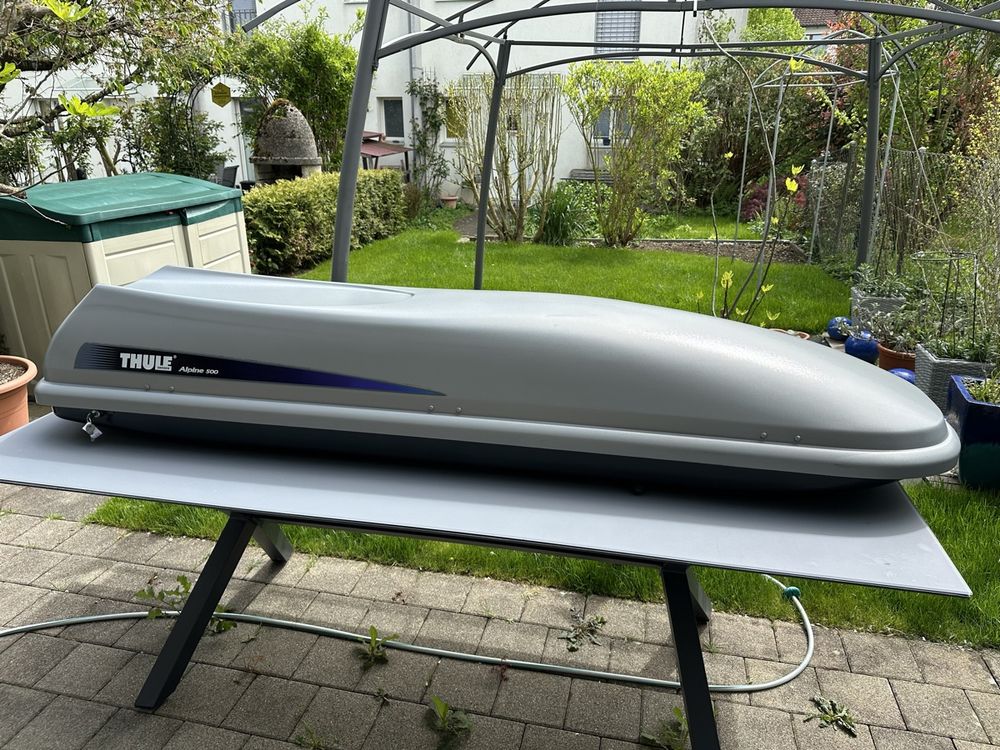 THULE Dachbox Alpine 500, abschliessbar, 2 Schlüssel (Gebraucht) in ...