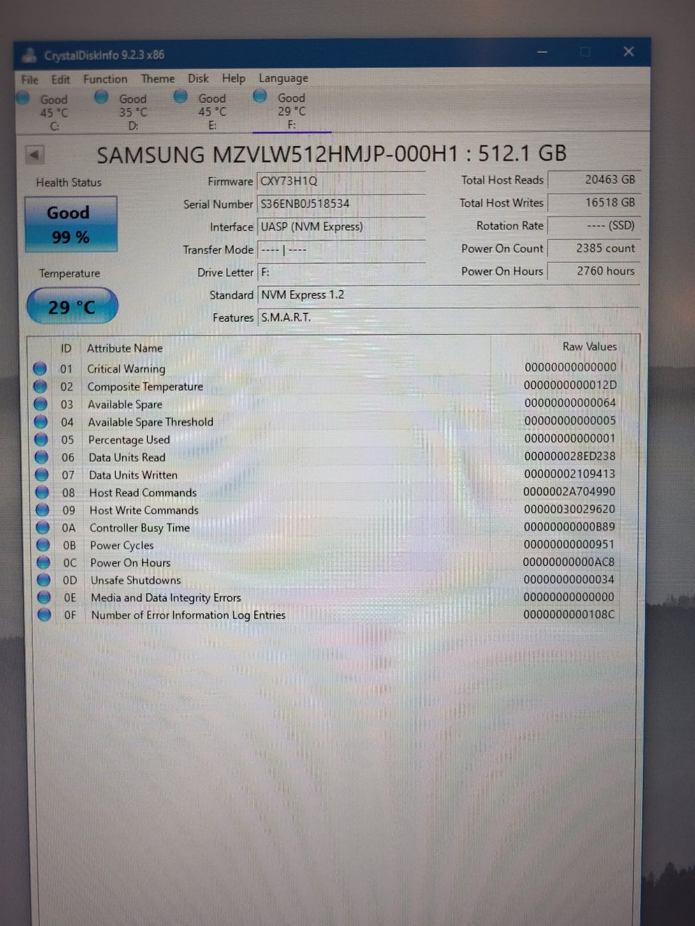 Samsung SSD 512GB M.2 NVME (Gebraucht) in Unterengstringen für CHF 20 ...