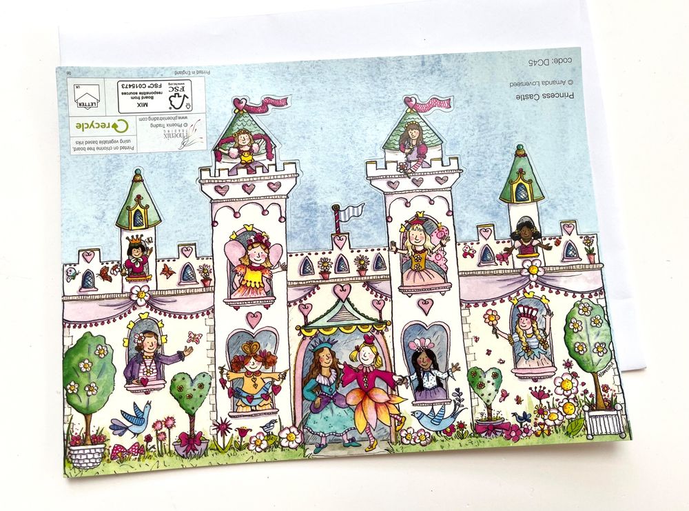 Greeting card - Princess Castle | Kaufen auf Ricardo