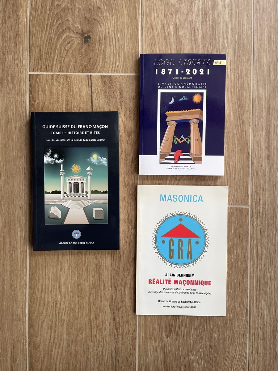 3 livres - Grande Loge Suisse Alpina - franc-maçonnerie (D'occasion) à ...