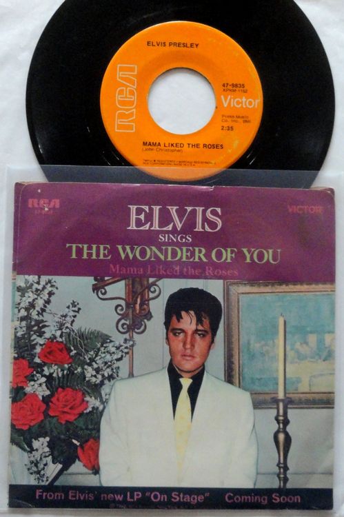 Si Elvis Presley The Wonder Of You Rca Usa 1970 Kaufen Auf Ricardo