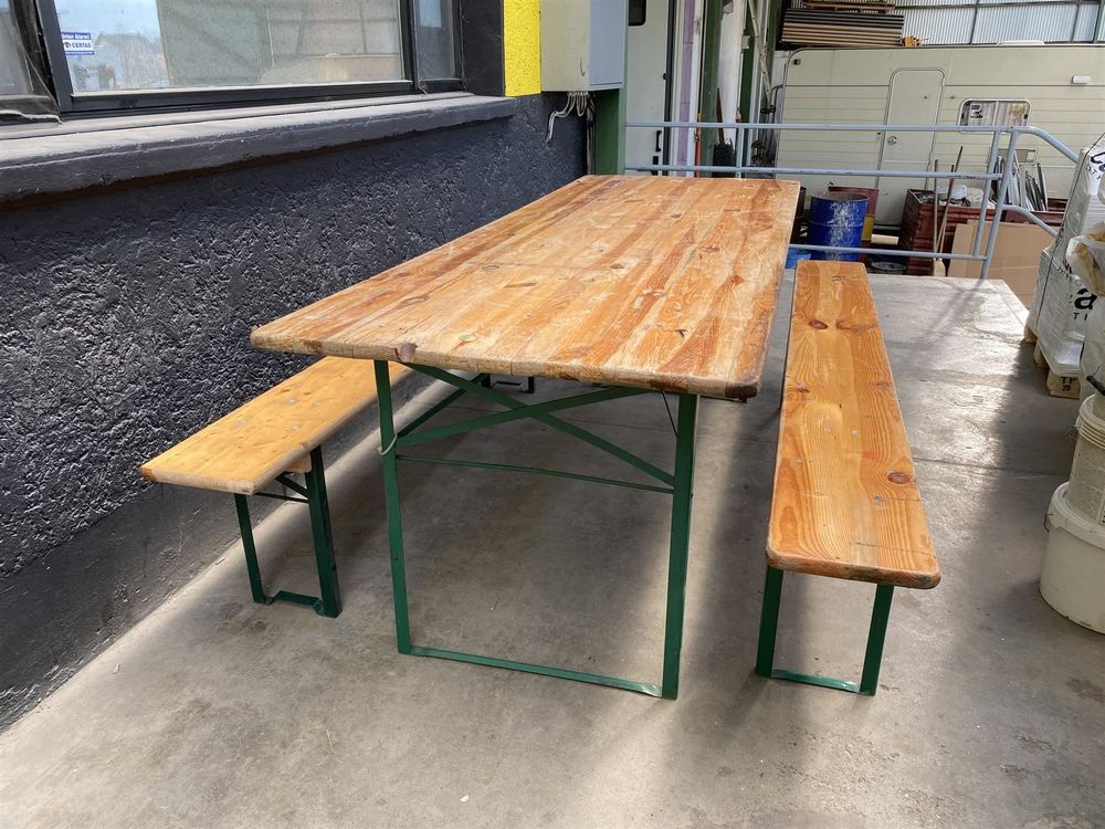 robuste Festbank-Garnitur komplett- K047 | Kaufen auf Ricardo