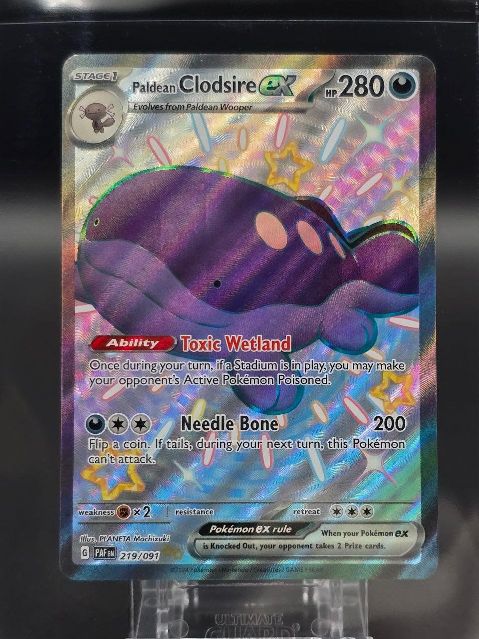 Paldean Clodsire ex #219 Paldean Fates NM / 🇬🇧 (D'occasion) à COINTRIN ...