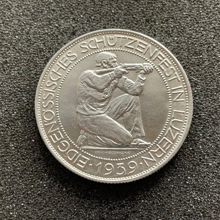 5 Franken Schützen Silber Luzern 1939 | Kaufen auf Ricardo