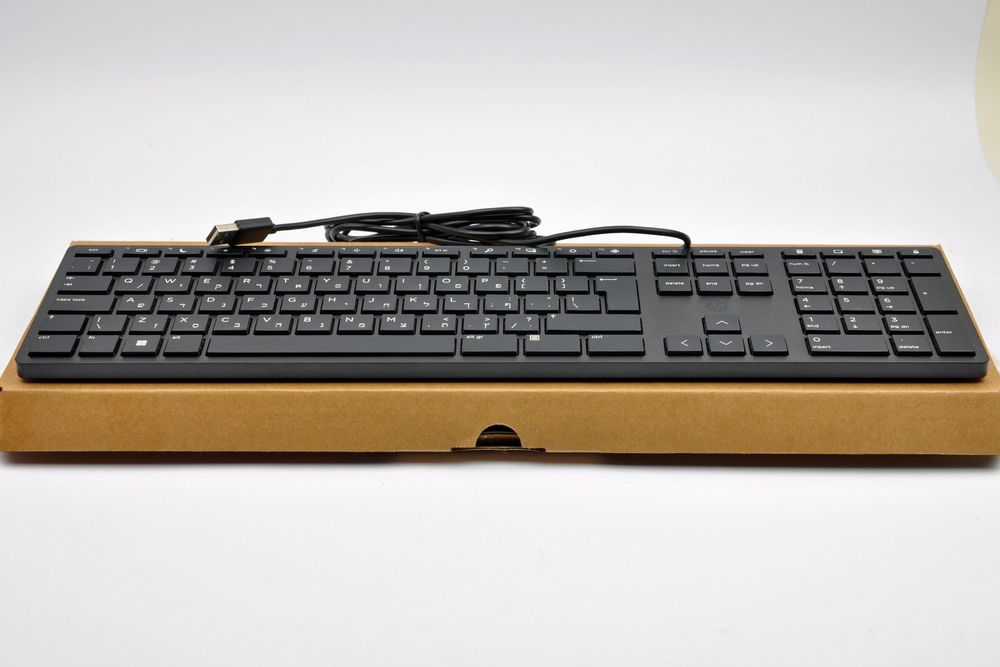 HP Halley USB Slim Keyboard Hebräisch L96909-BB1 (Neu (gemäss ...