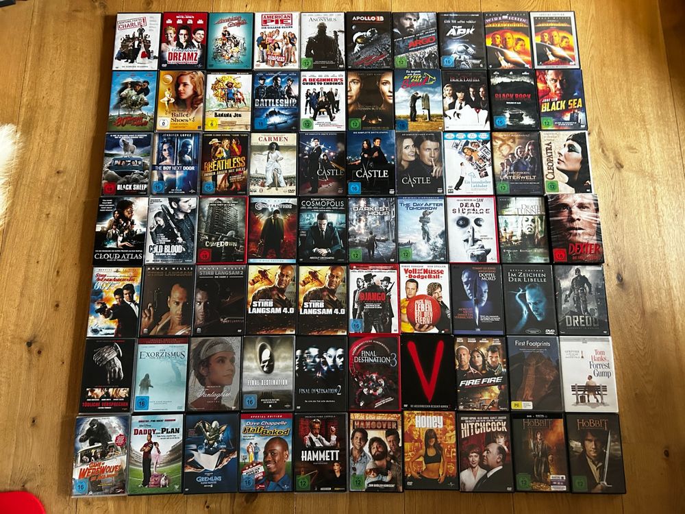 DVD Sammlung Teil 1 A-H, 70 DVDs supergünstig (Gebraucht) in Steinach ...