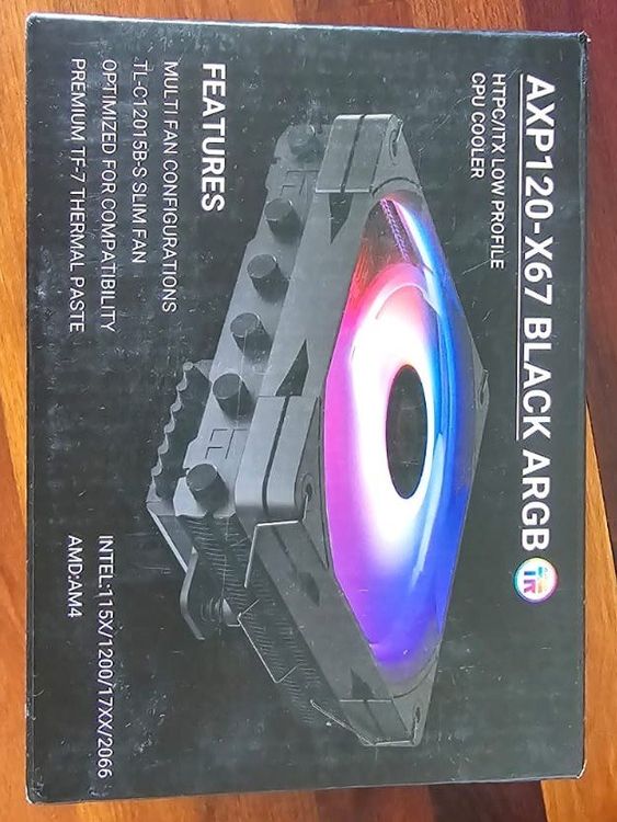 Thermalright AXP120-X67 BLACK ARGB Low Profile CPU AirCooler | Kaufen ...