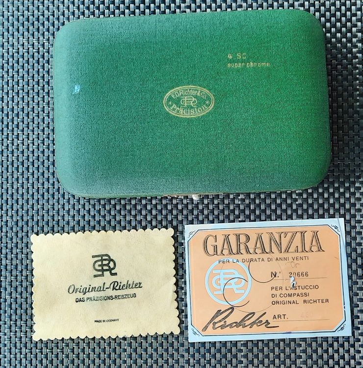 Compasso Set Originale Pracision E.O Richter & Co Vintage (Usato) a ...