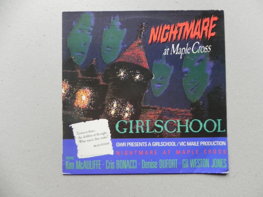 LP Heavy Metal Band Girlschool 1986 Nightmare at Maple Cross (Gebraucht ...