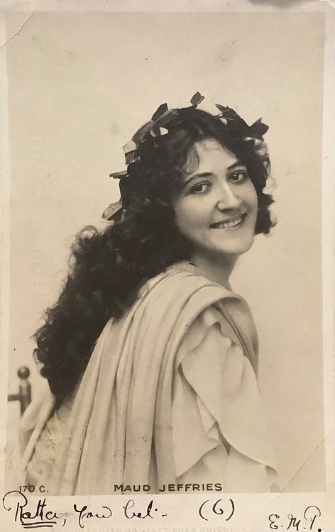 1903 - Antike Foto AK „Miss MAUD JEFFRIES“ aus England (Gebraucht) in Root für CHF 2 – mit ...