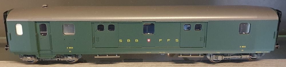 MÄRKLIN: SBB LEICHTSTAHL GEPÄCKWAGEN 43400 NEUWERTIG OVP (Gebraucht) in ...