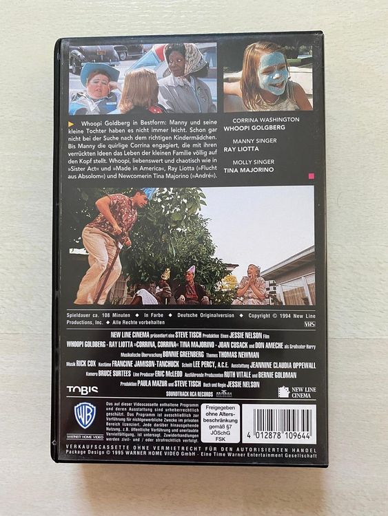 VHS Kassette + Dvd Corrina, Corrina (1994) Whoopi Goldberg (Gebraucht ...