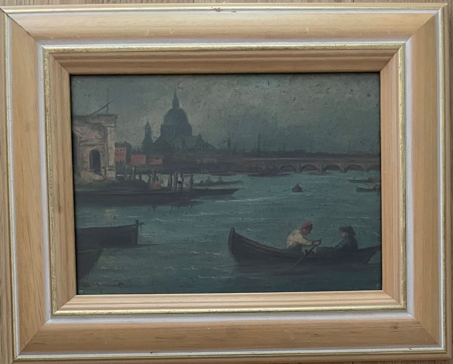 Alte Venedig Gemälde mit Boote (Gebraucht) in Root für CHF 65 – mit Lieferung auf Ricardo kaufen
