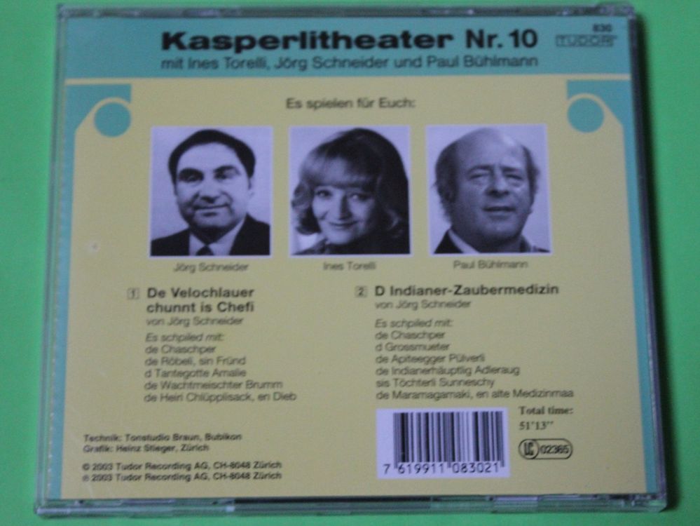 Kasperlitheater Nr.10 mit Jörg Schneider CD Tudor Guter Zust (Gebraucht ...