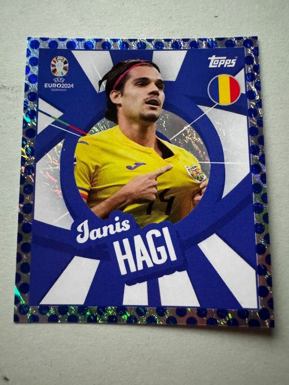 TOPPS EM 2024 / ROM PTW - JANIS HAGI - Blaue Punkte! | Acheter sur Ricardo