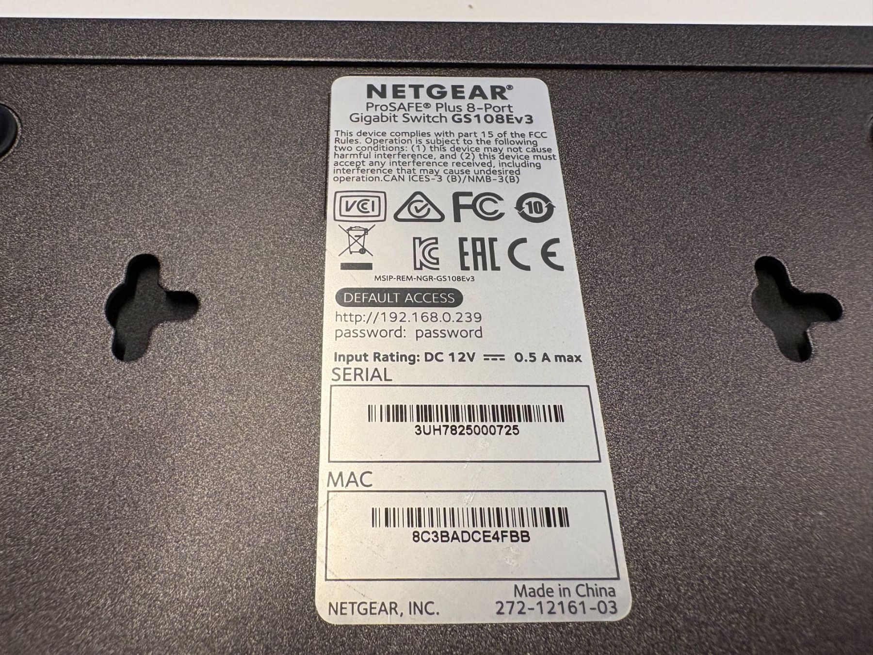 Netgear GS108Ev3 Gigabit Switch (Gebraucht) in Langnau am Albis für CHF ...