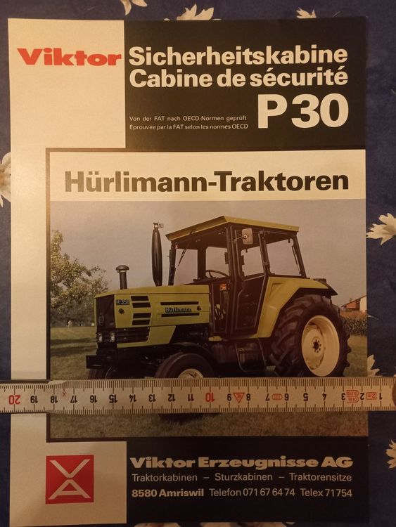 Oldtimer Traktor Prospekt Hürlimann VIKTOR P30 Kabin Deutsch | Kaufen ... Oldtimer Traktor Prospekt Hürlimann VIKTOR P30 Kabin Deutsch | Kaufen ...