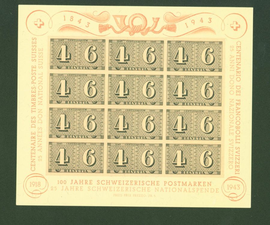 Block LUXUSBLATT 1943** leichter Bug (Q685) (Neu (gemäss Beschreibung)) in Seuzach für CHF 7.5 ...