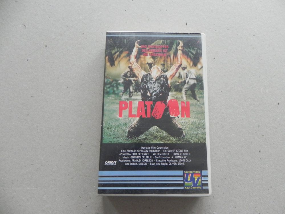 VHS Vietnam Anti Kriegsfilm Platoon 1986 Oliver Stone Film | Kaufen auf Ricardo