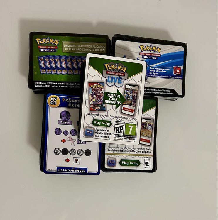 515 Pokémon code cards | Kaufen auf Ricardo