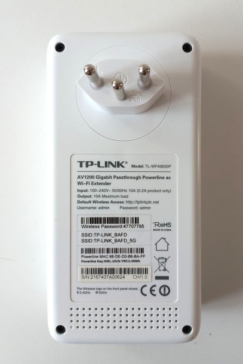 TP-Link Powerline Adapter 1200Mbps - Top Zustand! (Gebraucht) in ...