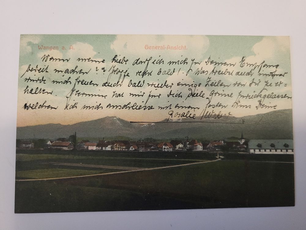 Alte Ansichtskarte Wangen a. Aare, selten, Top Zustand (Gebraucht) in nunningen für CHF 6 – mit ...