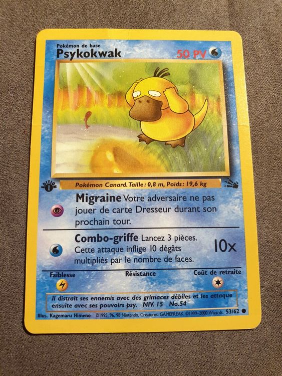 Psykokwak édition 1 - 53/62 - Fossile - WOTC - FR | Kaufen auf Ricardo