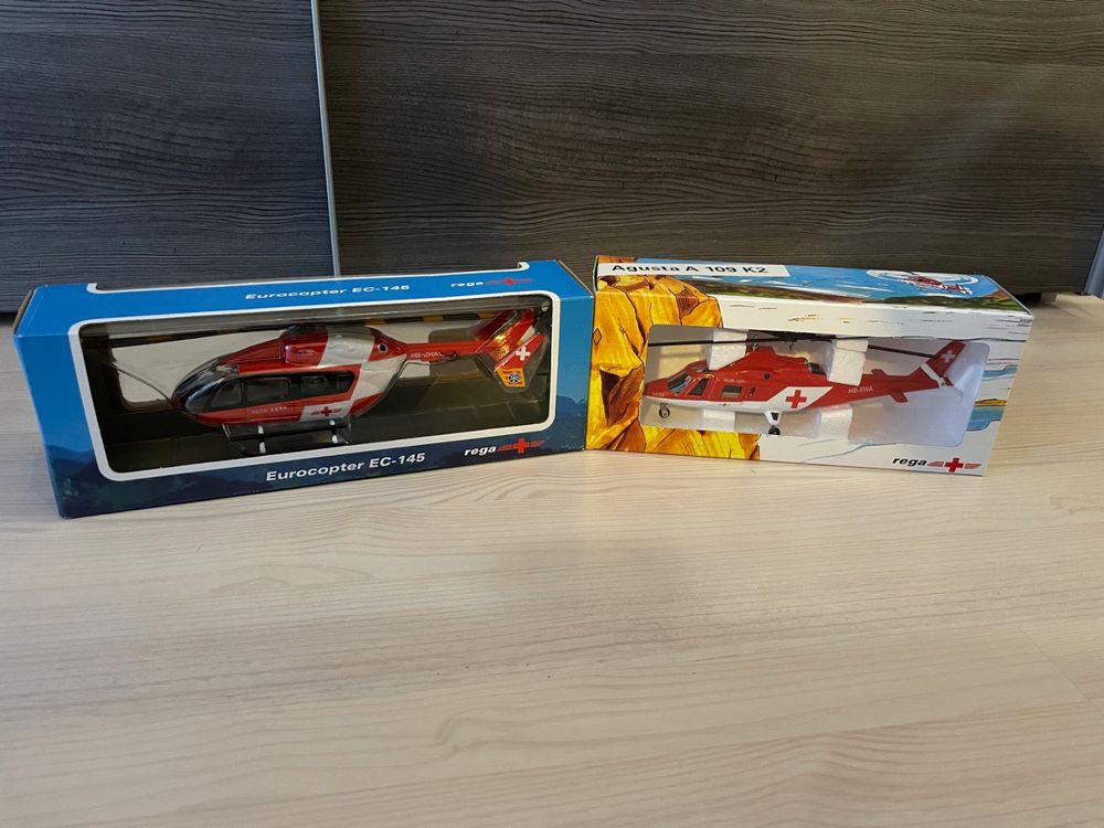 2 Orginal Modelle REGA Helicopter. OVP (Neu und originalverpackt) in ...