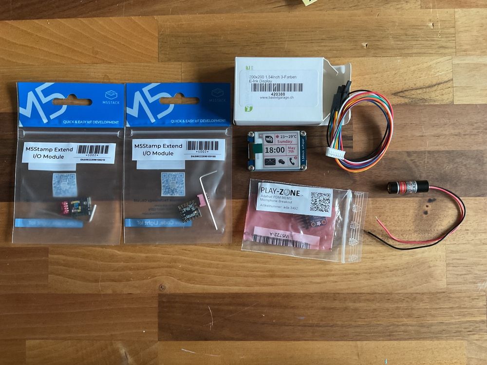 Div. Elektronikteile M5Stack, Laser, E-Ink display (Neu (gemäss ...