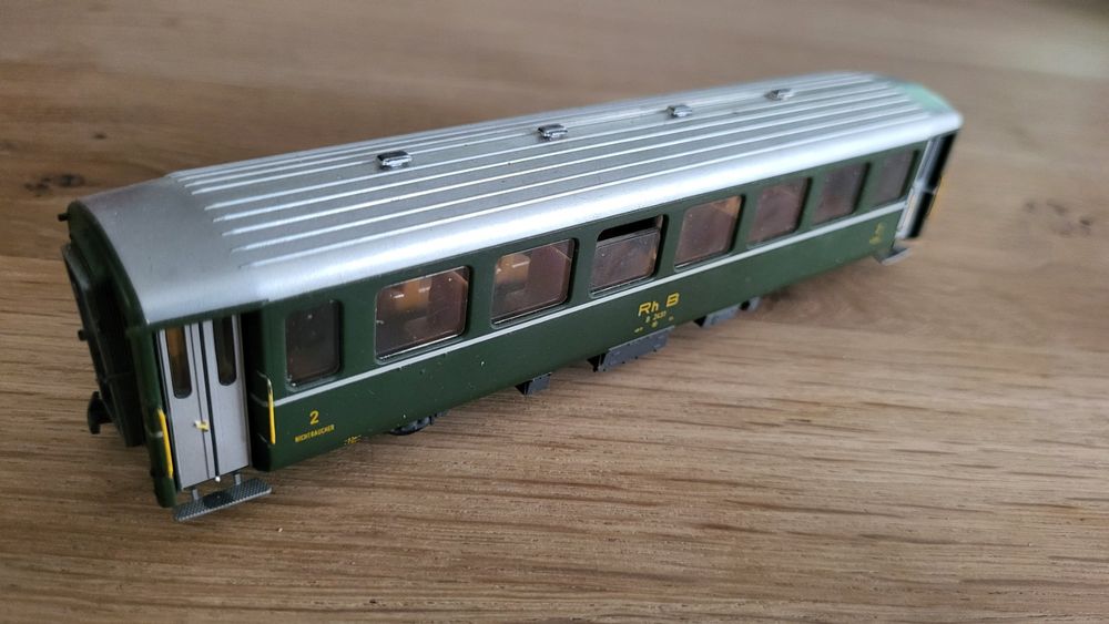 Bemo RhB B 2451 Personenwagen grün H0m (Gebraucht) in Huttwil für CHF ...