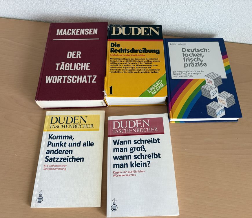 5 Duden nicht mehr die neusten aber gut als Nachlagewerk (Gebraucht) in ...