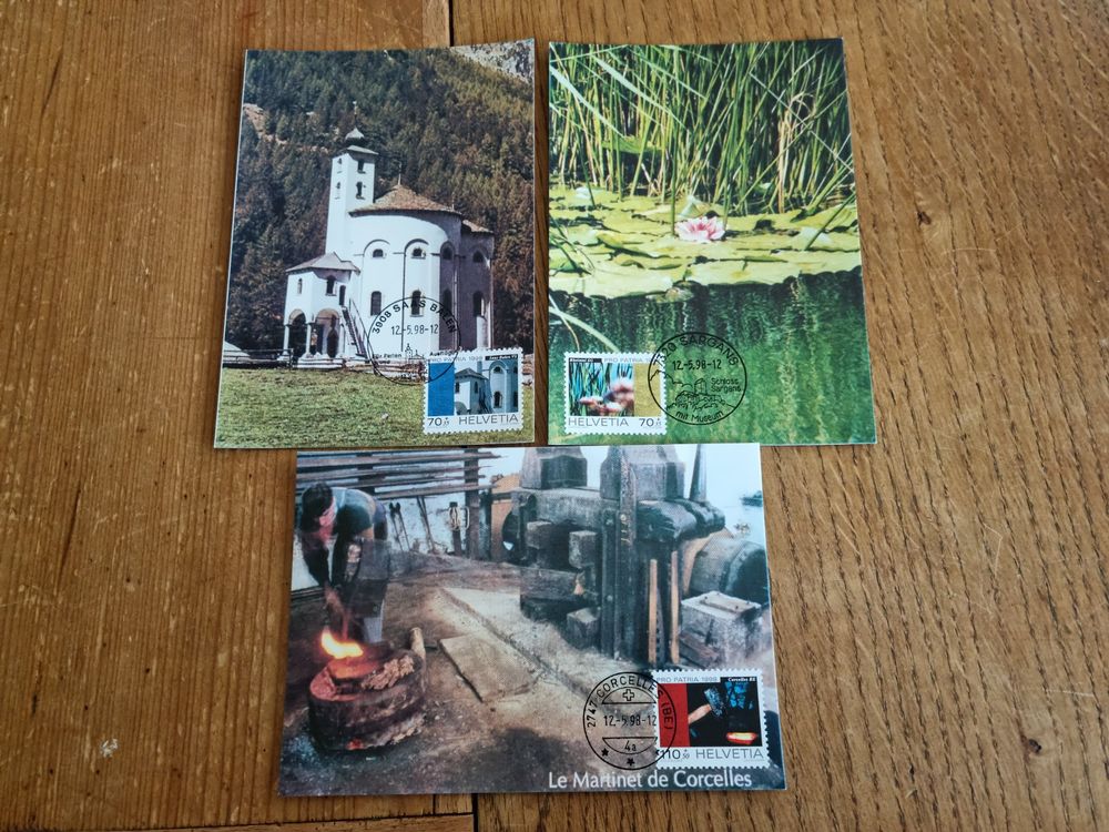 1998 FDC Maximumkarten Pro Patria | Kaufen auf Ricardo