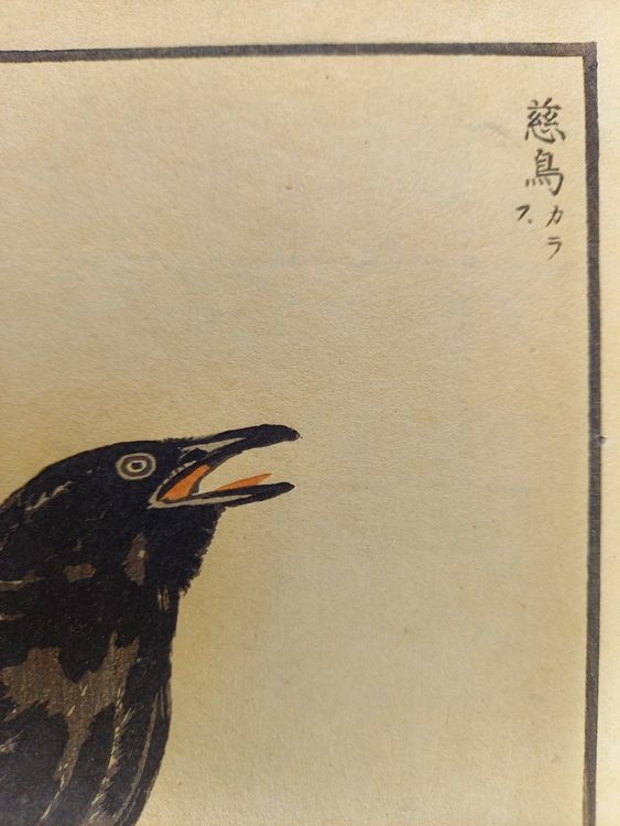 belle estampe japonaise corbeau sur une branche (Gebraucht) in Lausanne für CHF 21 – mit ...