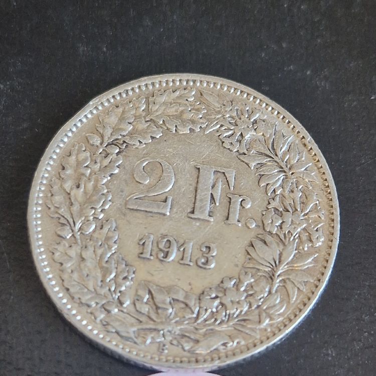 Silbermünze 2 Franken Helvetia 1913 CH 🪙🇨🇭 (Gebraucht) in Stans für CHF 8 – mit Lieferung auf ...