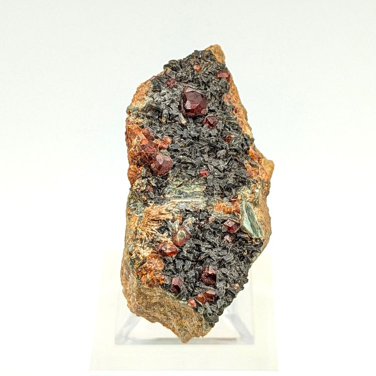 HESSONIT Roter GRANAT mit CLINOCHLOR, Italien (Nuovo (secondo la ...