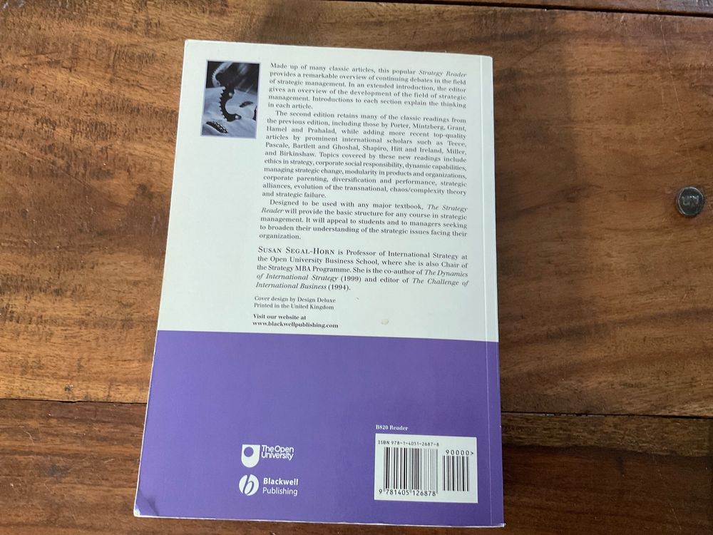 The Strategy Reader 2nd Edition by Susan Segal-Horn (Gebraucht) in Avenches für CHF 19.9 – mit ...
