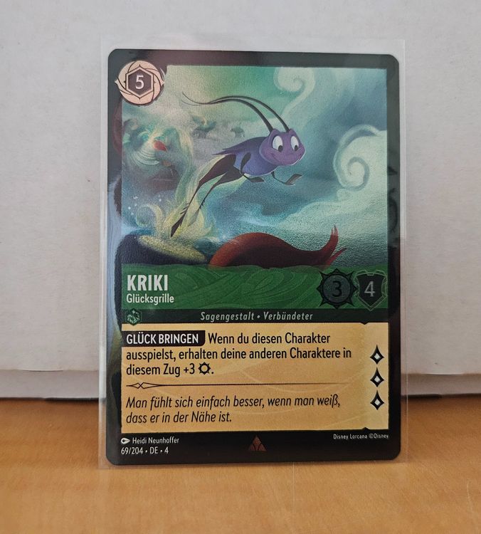 Disney Lorcana Kriki - Glücksgrille FOIL | Kaufen auf Ricardo