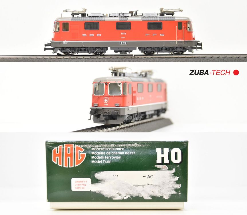 HAG E-Lok Re 4/4 II der SBB, H0 WS Digital mit OVP (Gebraucht) in St. Gallen für CHF 801 – mit ...