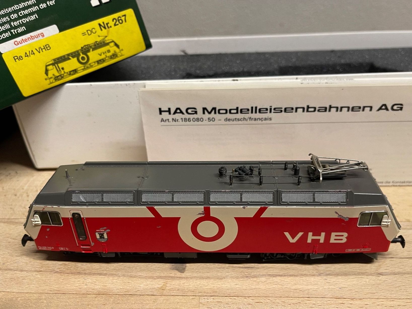 Hag Re 4/4 VHB Gutenburg Nr.267 DC "Defekt" (Defekt) in Lützelflüh ...