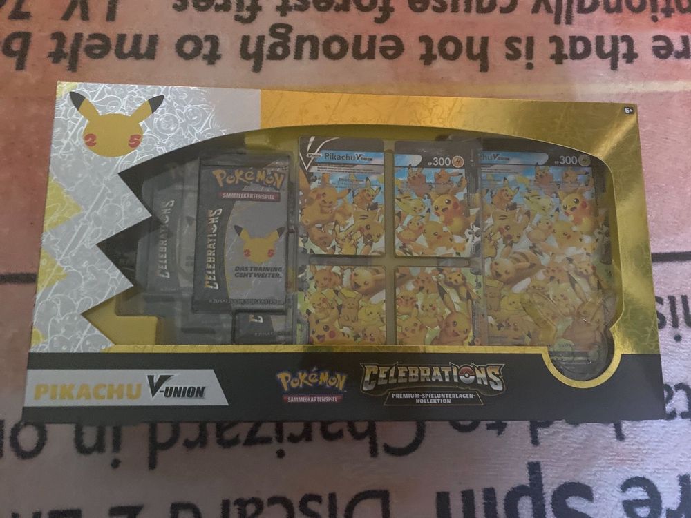 Pokemon Pikachu V Union Box DE Spezial mit Matte | Kaufen auf Ricardo