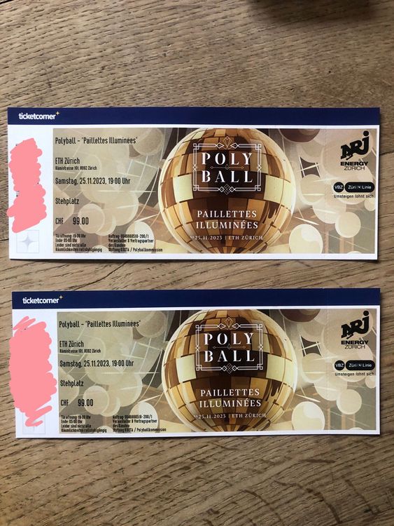 Zwei Polyball 2023 Ticket | Kaufen auf Ricardo