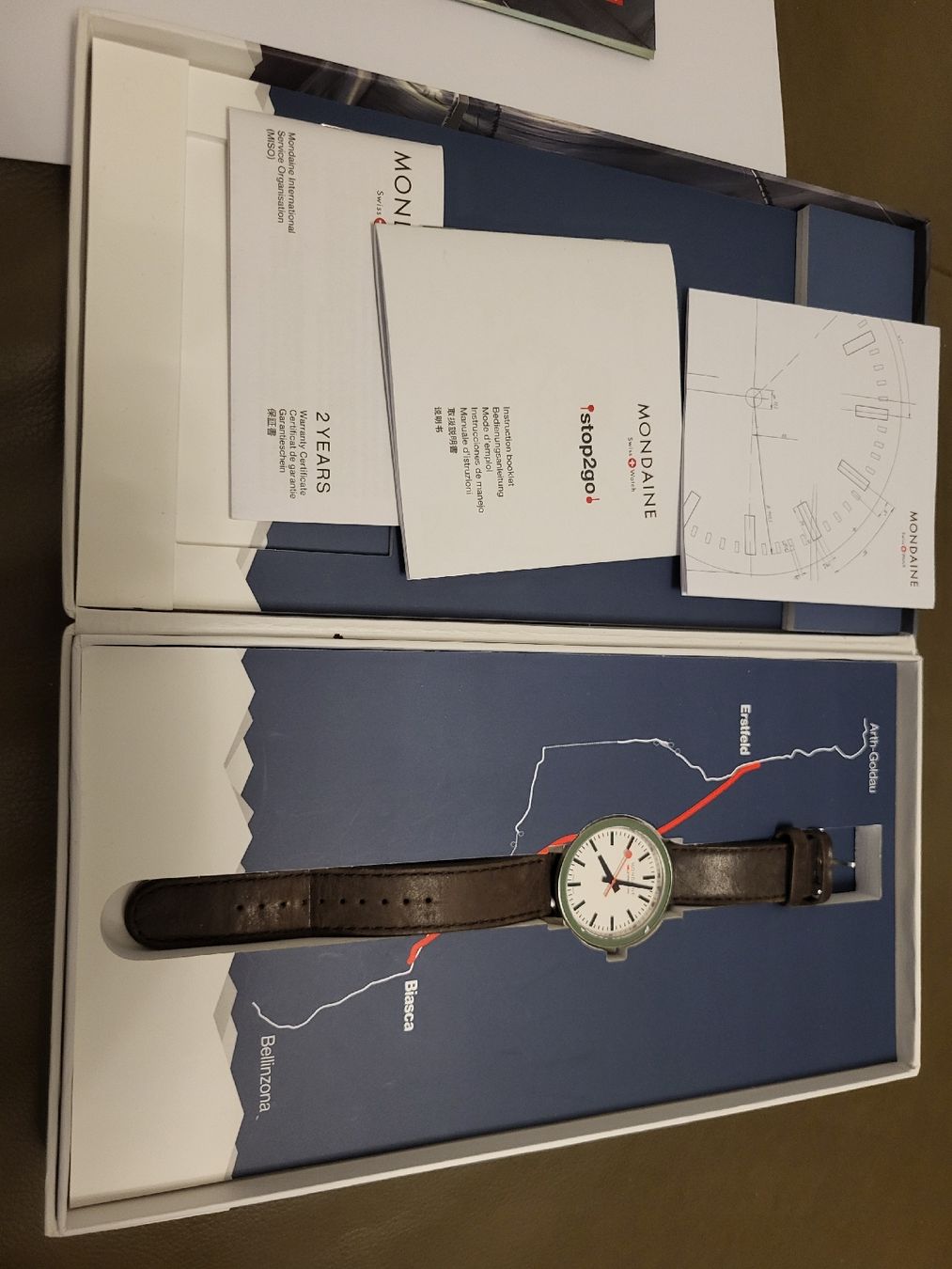 Mondaine Uhr Gottardo 2016, SBB Lok, neue Batterie 17.01.26 (Gebraucht ...