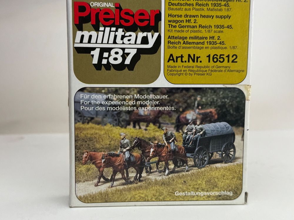 GB3- Peiser Military Bausatz schwerer Heeresfeldwagen (Gebraucht) in ...