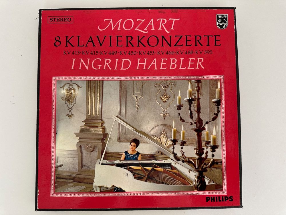 Mozart, Ingrid Haebler – 8 Klavierkonzerte Philips 4LP SET (Gebraucht ...