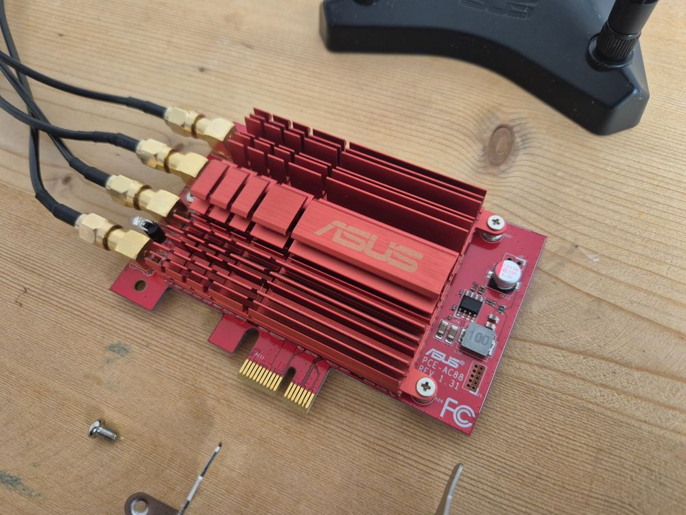 Netzwerk Wifi Wlan Karte ASUS Pce-Ac88 Mini PCI Express (Gebraucht) in ...