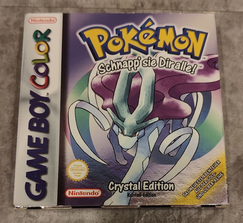 Pokémon Crystal Edition Gameboy Color OVP Rar! (Gebraucht) in Trachslau ...
