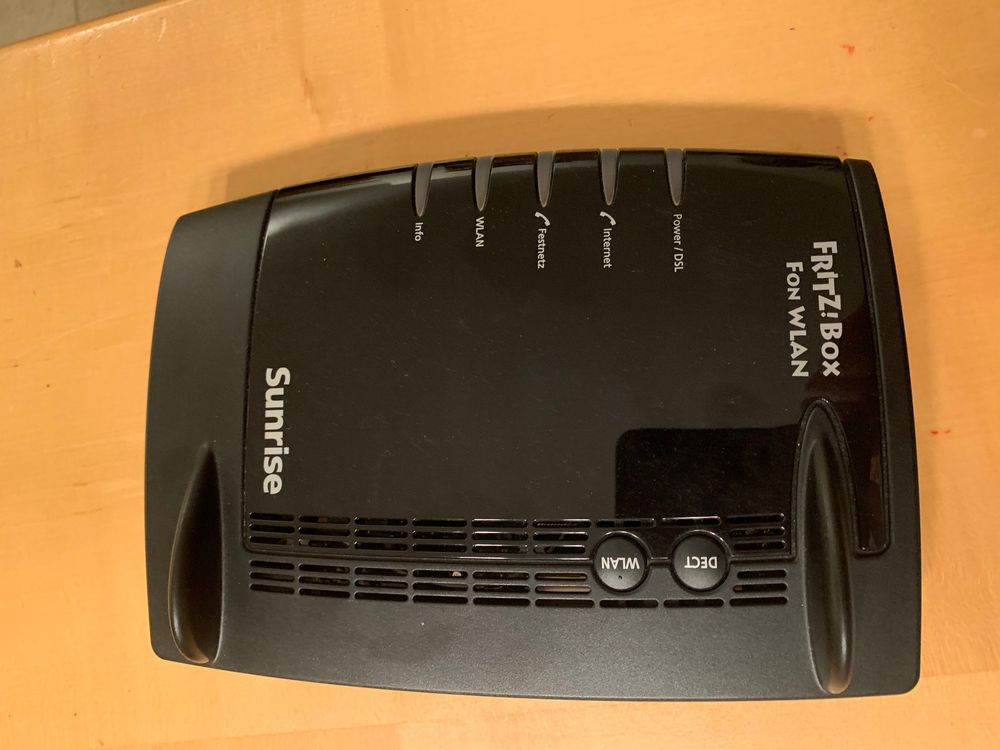 Sunrise WLan Router Fritzbox 7390 (Gebraucht) in Kreuzlingen für CHF 1 ...