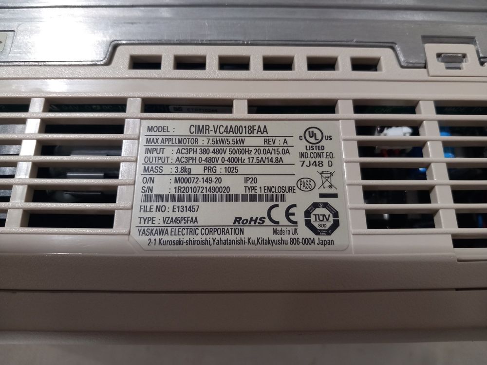 YASKAWA Frequenzumrichter V1000 CIMR-VC4A0018FAA | Kaufen auf Ricardo